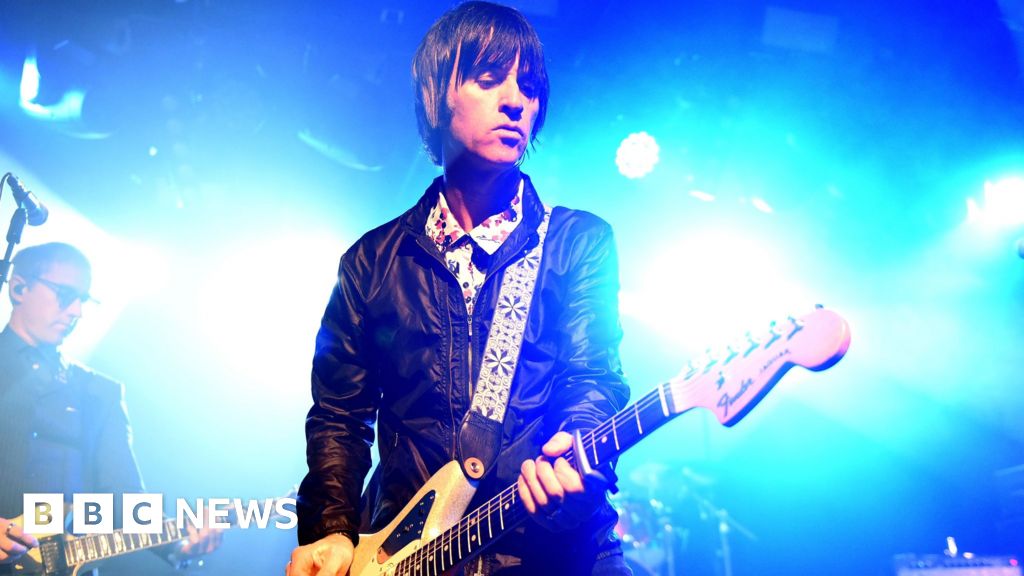 World in Motion recorded in Johnny Marr's son's bedroom - BBC News