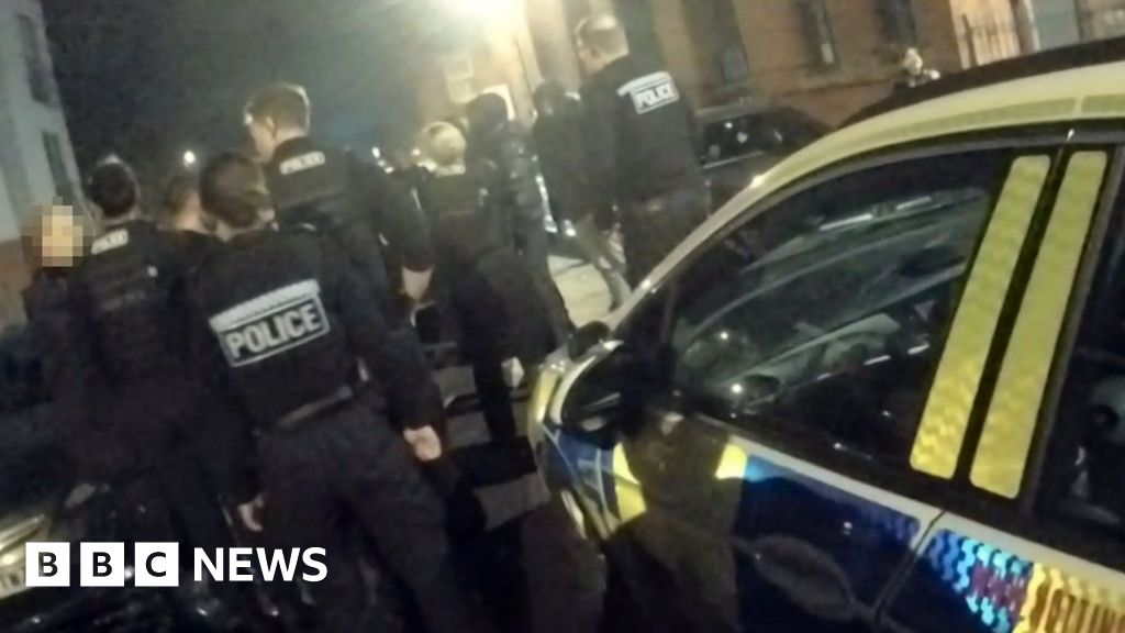 Radford: Eight arrested after fireworks thrown - BBC News