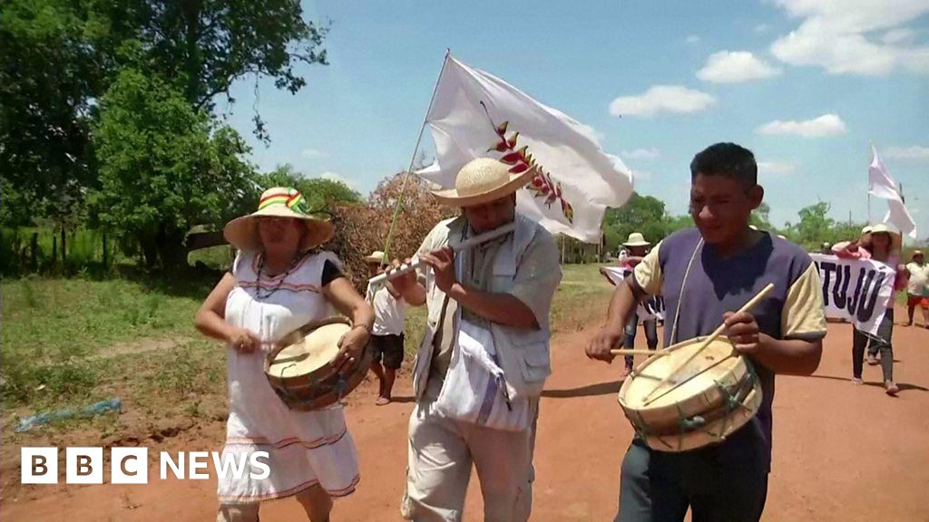 Bolivians embark on long protest march over fires