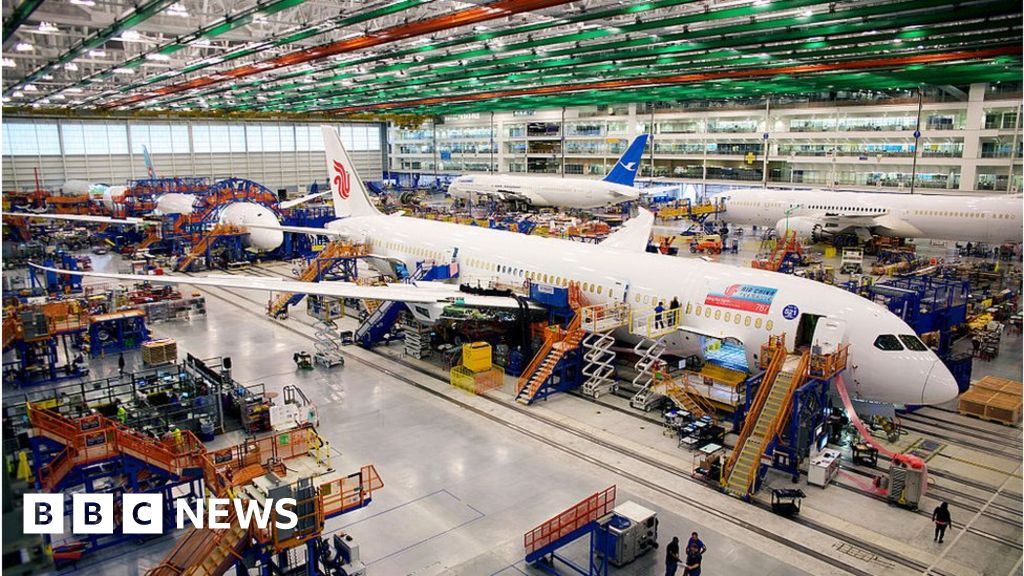 Sales and profits slip at Boeing - BBC News