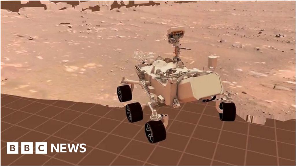 Nasa's Perseverance rover starts rolling on Mars - BBC News