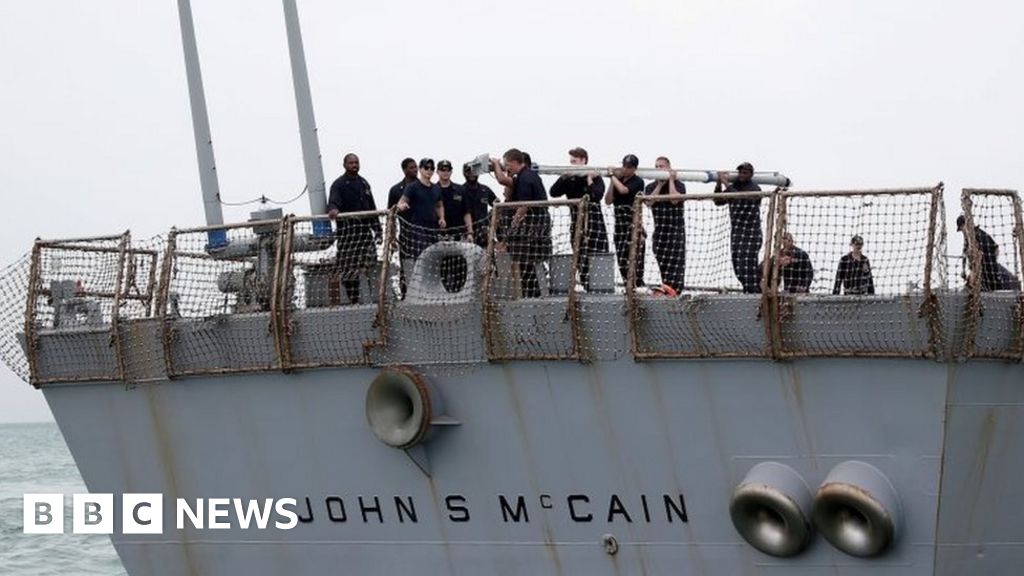 USS John S McCain: Navy sacks officers over collision - BBC News