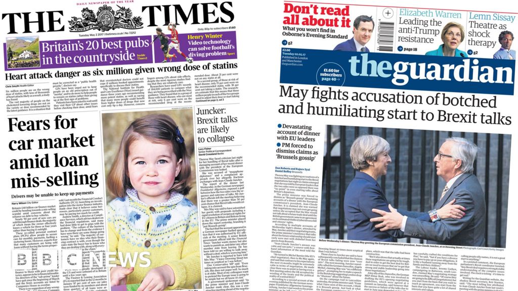 Newspaper headlines: IVF payments and motor finance - BBC News