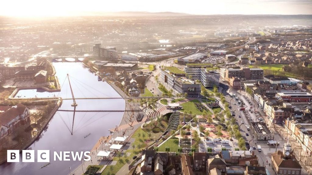 Stockton town centre revamp revised - BBC News