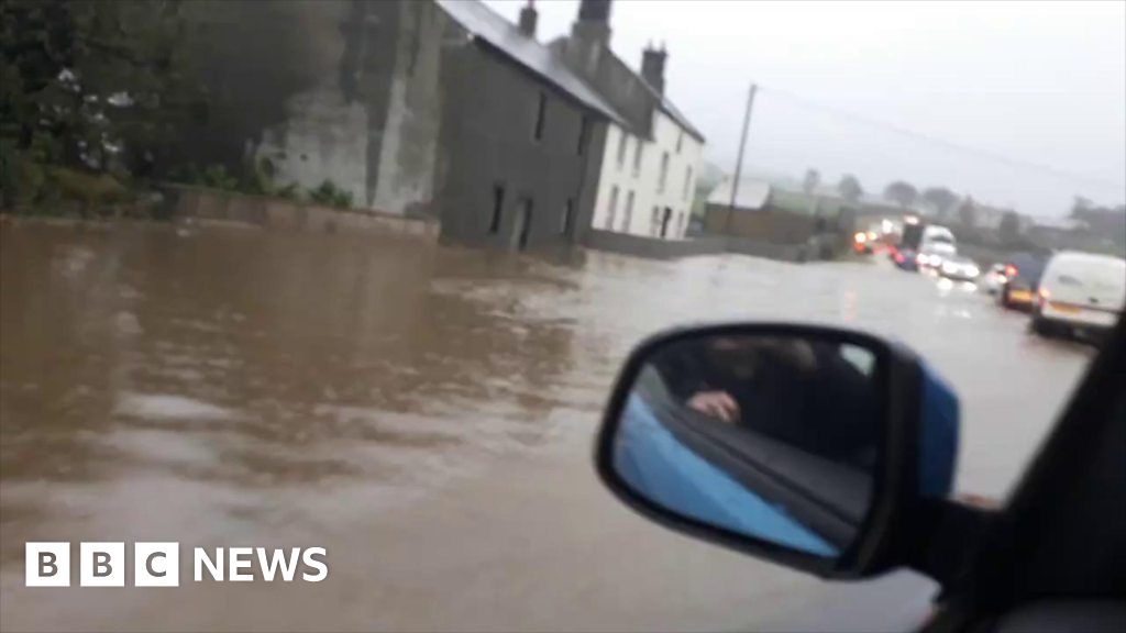 Torrential rain sees Cumbria hit by flooding