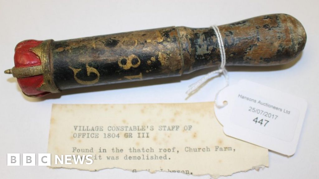 Staffordshire village constable's 19th Century truncheon sold - BBC News