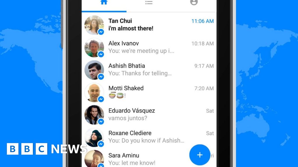 Facebook Messenger 'slims down' - BBC News