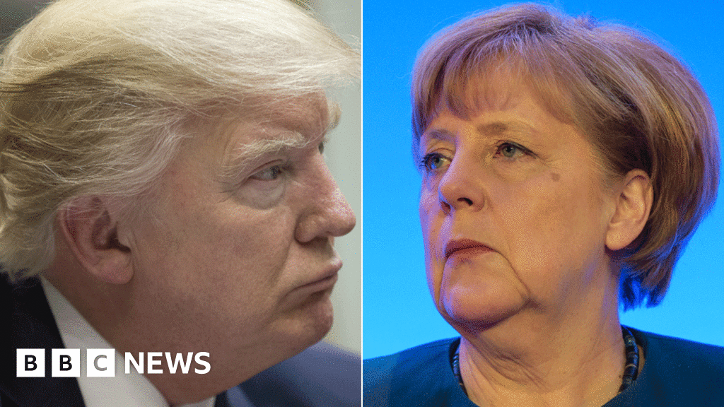Merkel meets Trump: A defining moment for US and Germany - BBC News