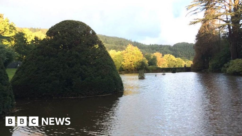 Sandbags a 'forlorn hope' to stop Gwydir Castle floods - BBC News