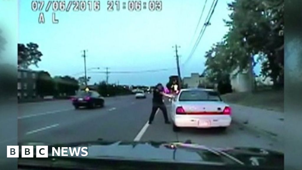 Philando Castile death: Police footage released - BBC News