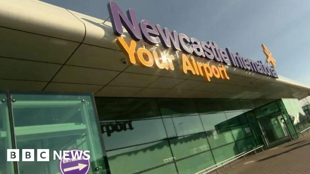 Newcastle airport runway closure prompts flight diversions - BBC News