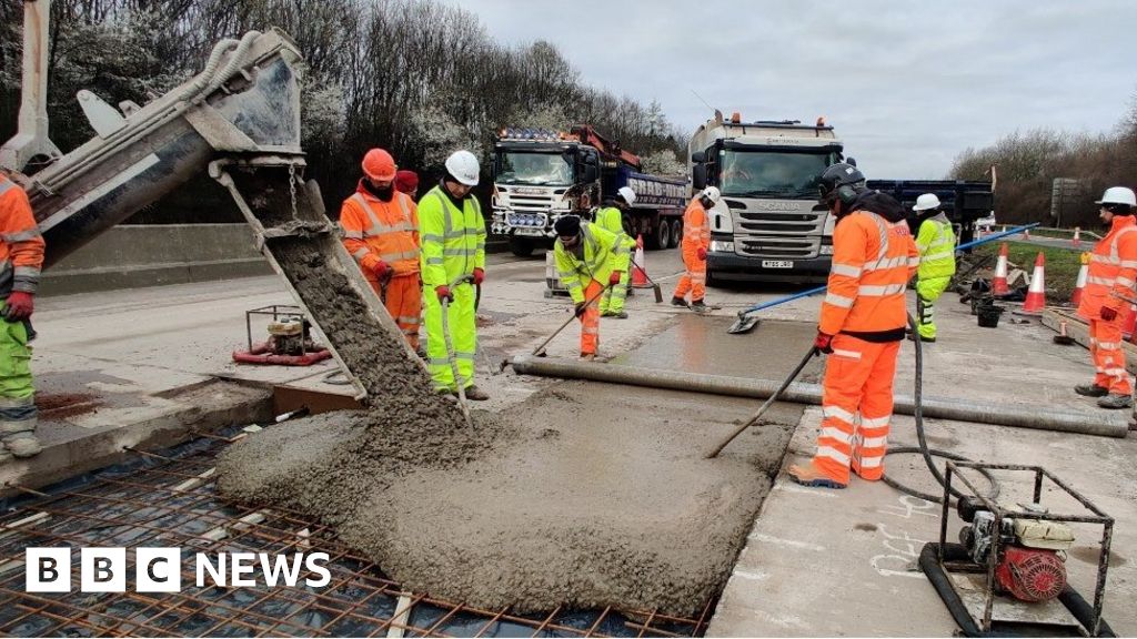 Final closures for M54 concrete repairs - BBC News