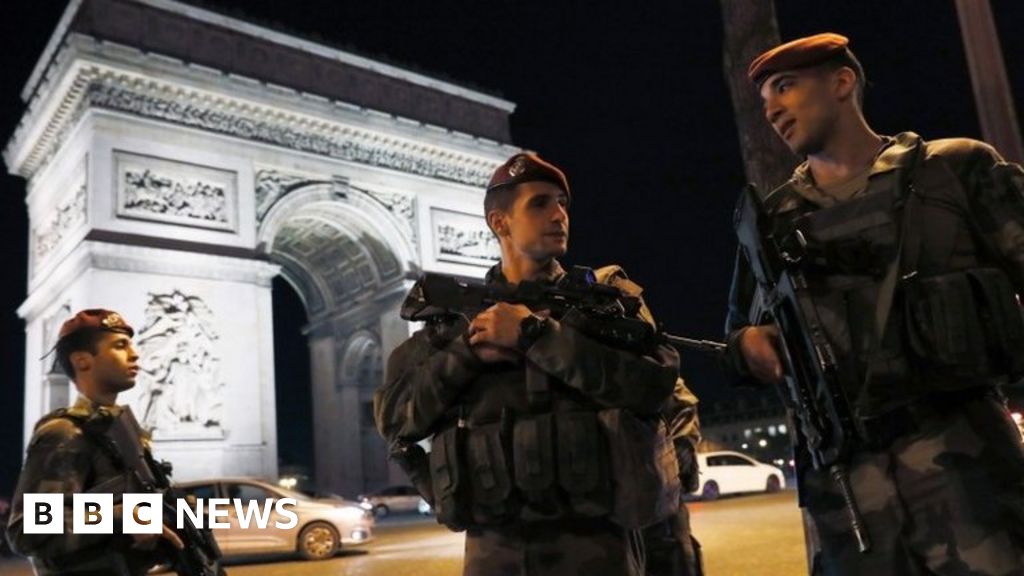 Policeman and suspected gunman shot dead in Paris 'terror attack' - BBC ...