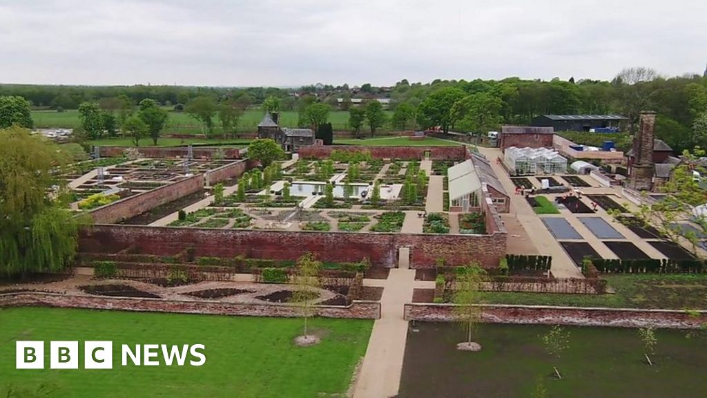 RHS Bridgewater: Views of new 154-acre garden from the air - BBC News