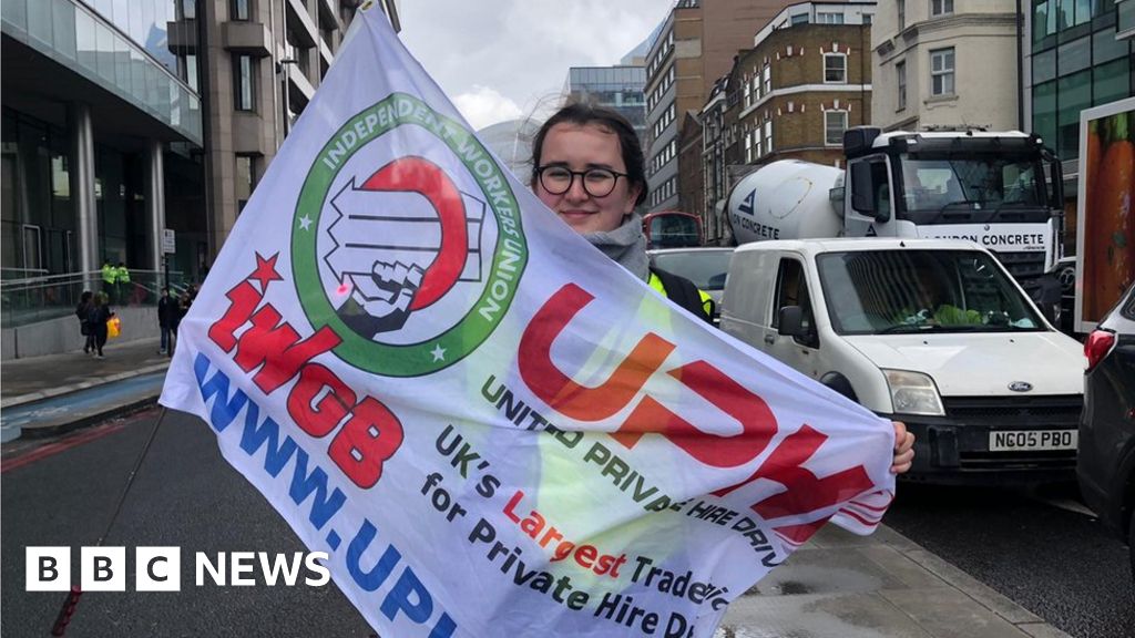 Uber drivers strike over pay and conditions - BBC News