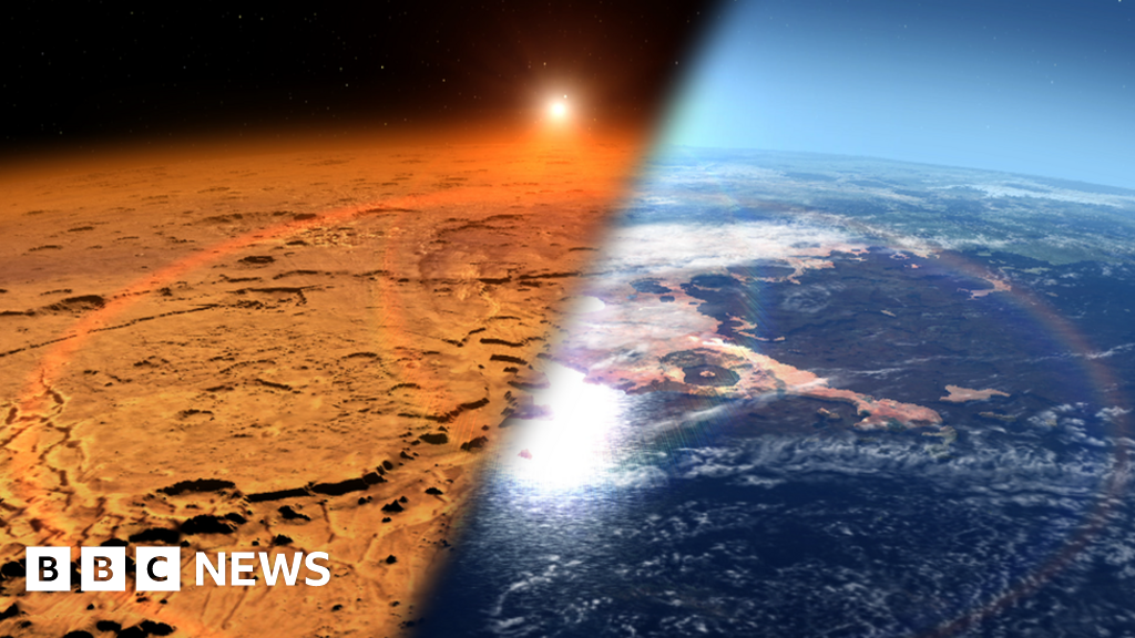 mars from space view