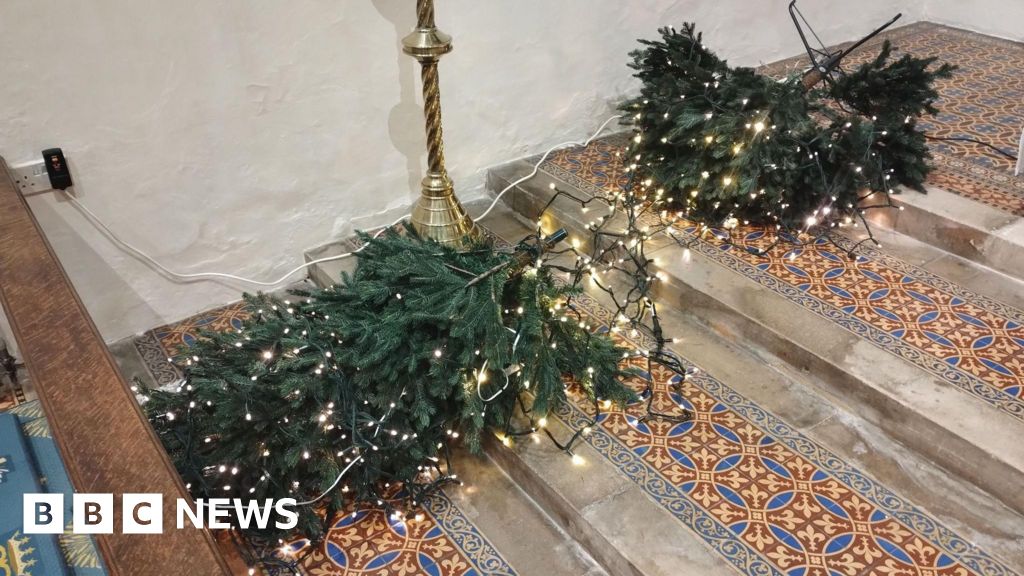 Child arrested after Holt church's Christmas trees destroyed