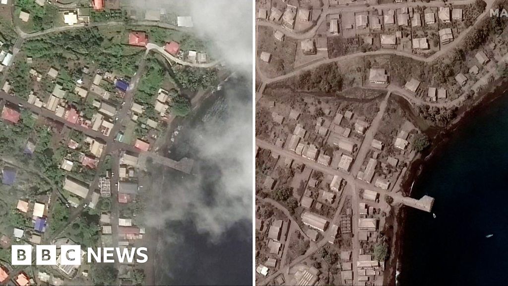 St Vincent volcano: Island covered in layer of grey as La Soufriere ...