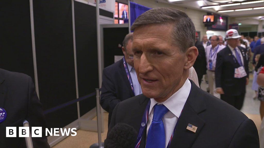 Retired Gen Michael Flynn explains Donald Trump's appeal - BBC News