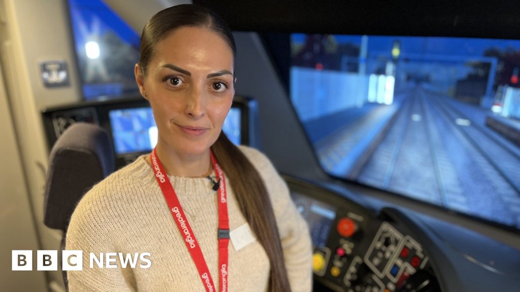 Greater Anglia's train driver mum who is breaking down stereotypes - BBC News