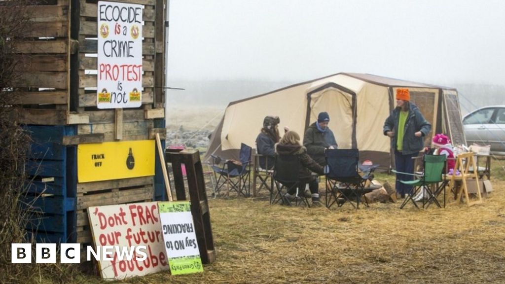 Ryedale fracking: Protest camp has 'national focus' - BBC News