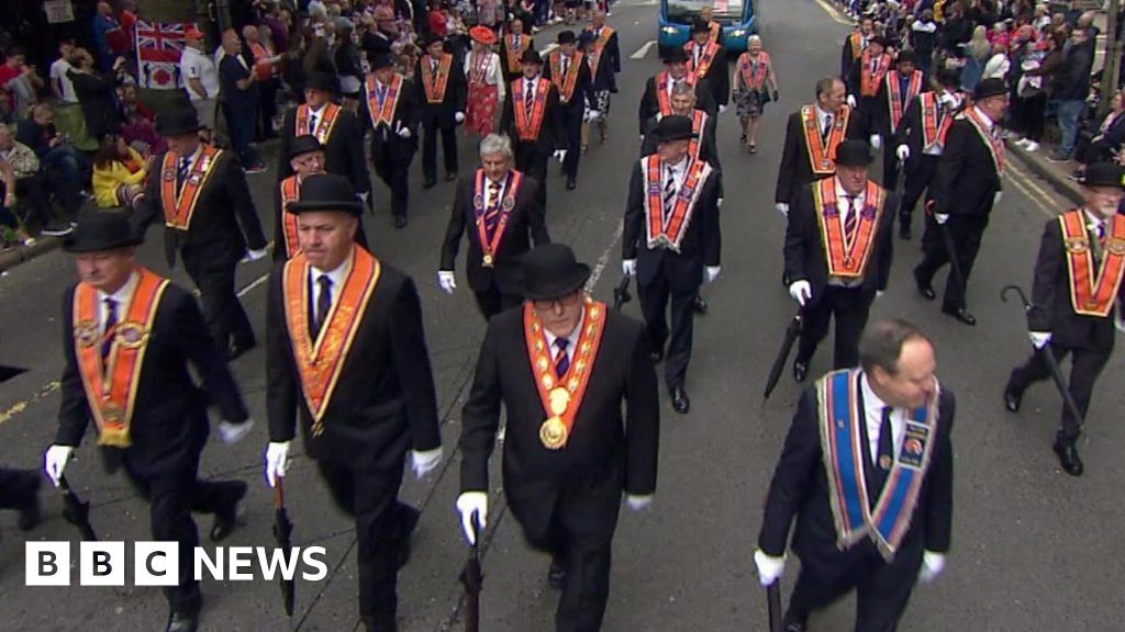 Twelfth of July: Thousands march in Orange Order parades