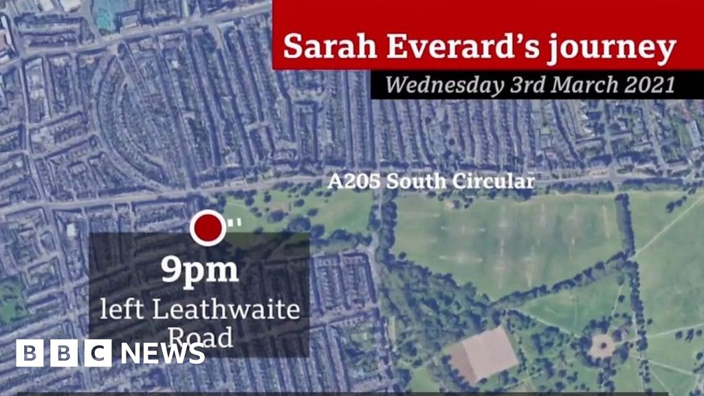 Sarah Everard: Last known movements of missing woman - BBC News