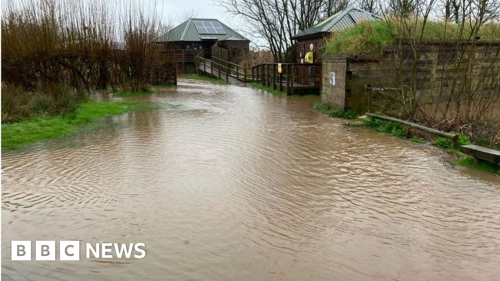Heavy flooding at Devon nature reserve sparks closure