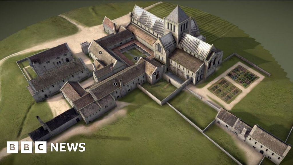 Medieval Bacton priory brought to life with 3D modelling - BBC News