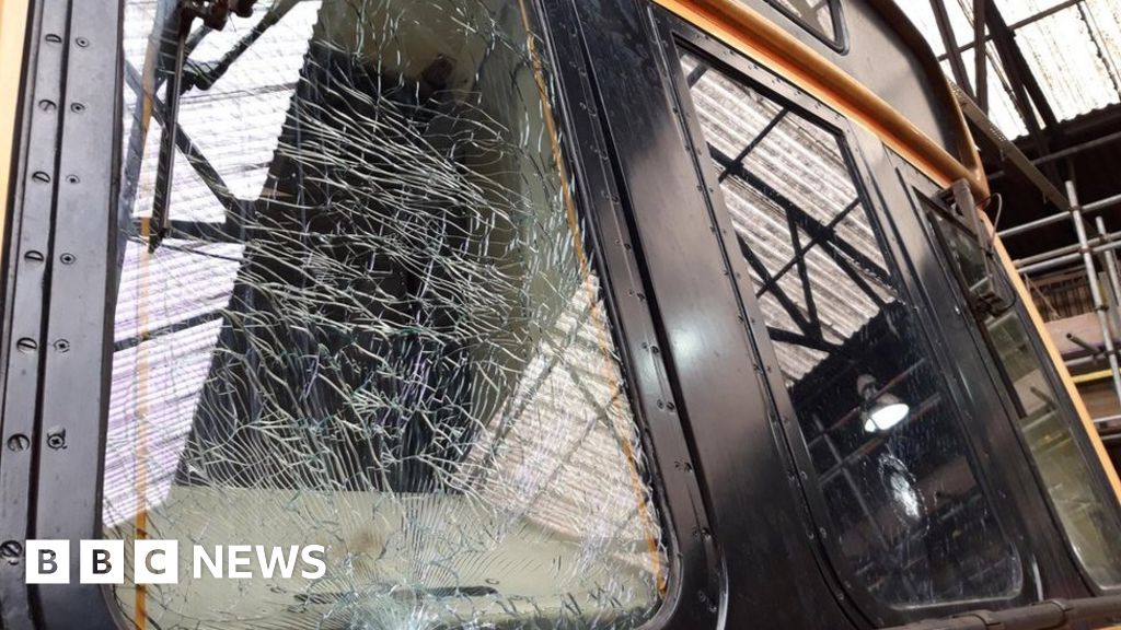 Cardiff train passenger smashed driver's window - BBC News