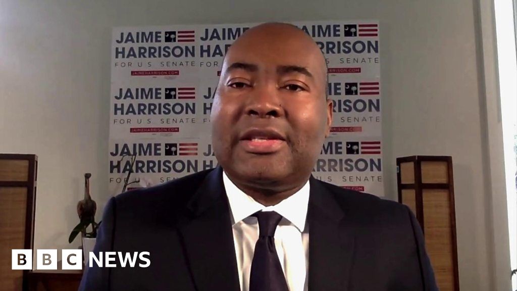 Jaime Harrison: Biden is bringing calm to the storm - BBC News
