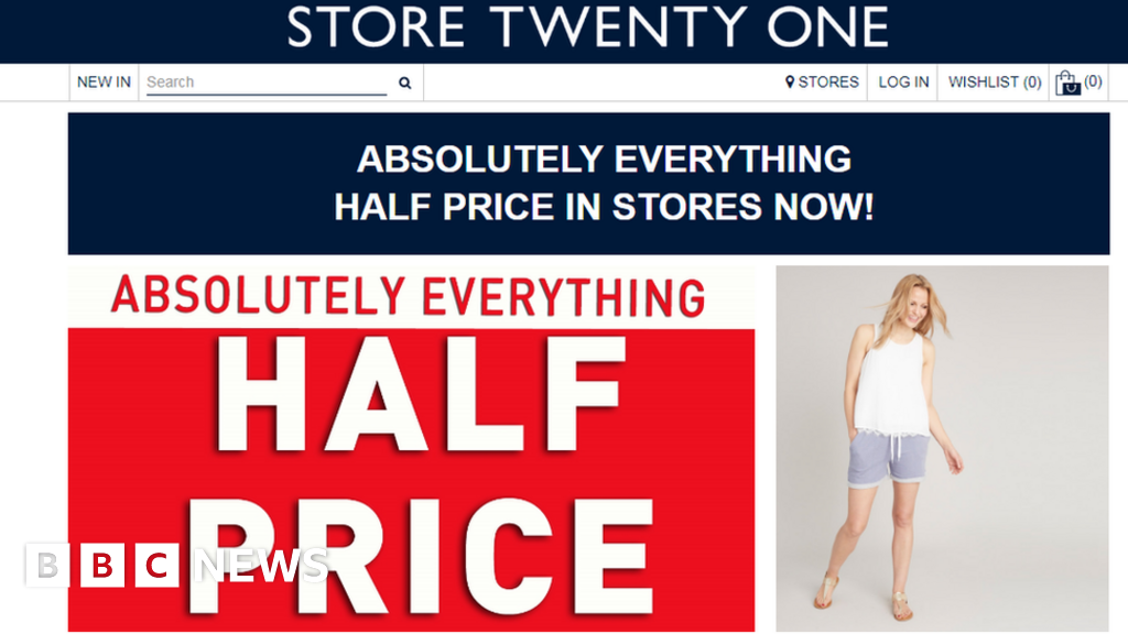 Store Twenty One collapse costs 900 jobs