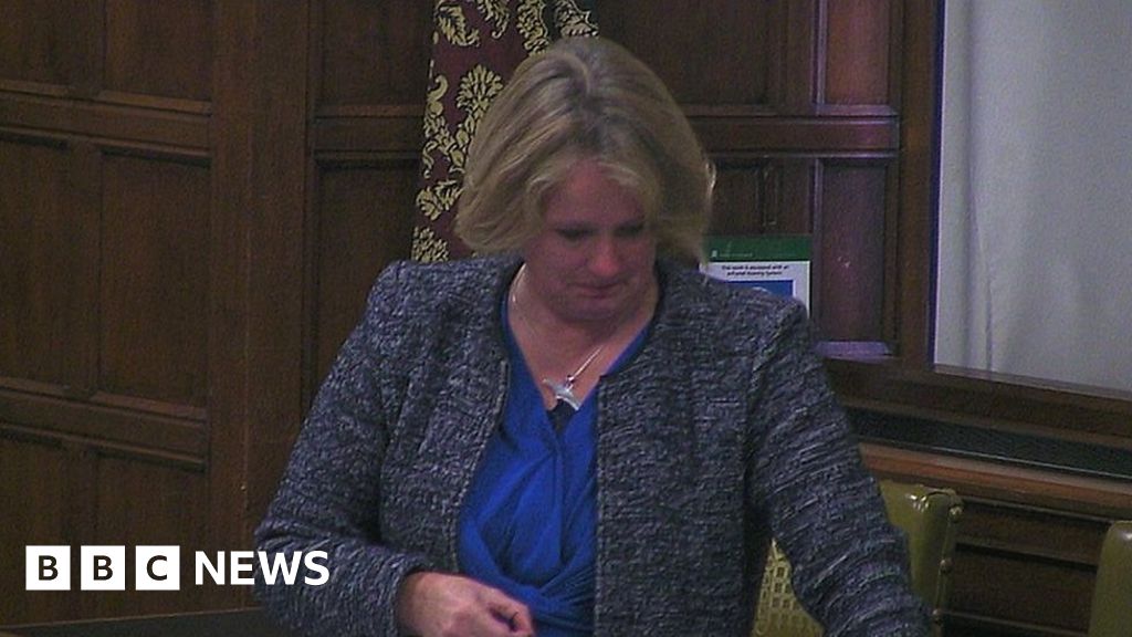 MP Vicky Ford fights back tears in consumer safety speech - BBC News