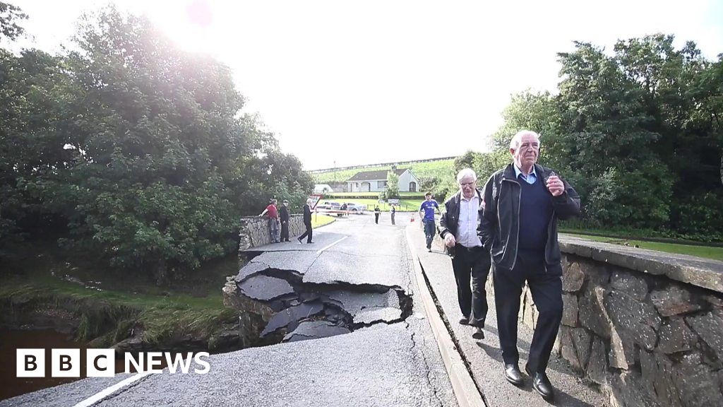 A bridge has collapsed in Claudy