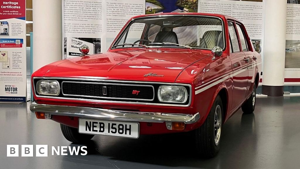 'Last remaining' 1969 Hillman GT on display in Gaydon - BBC News