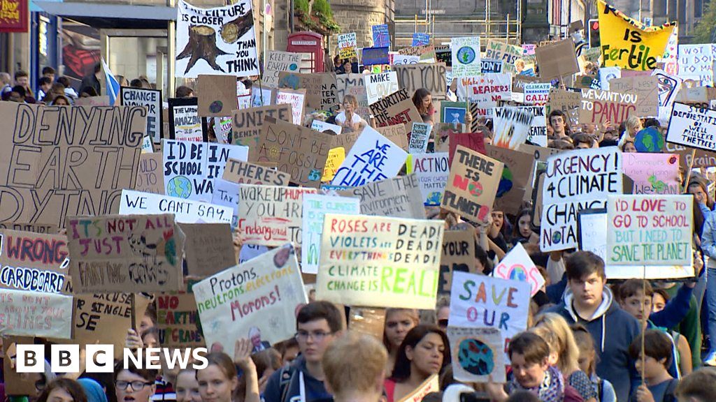 Climate strike: Protesters fill the streets of Scotland