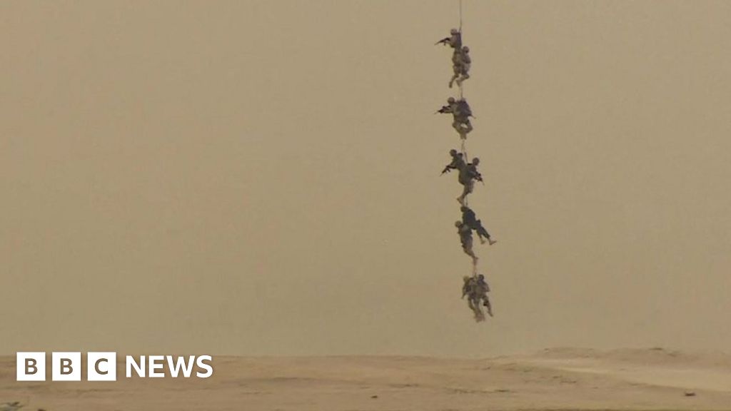 Why have troops been on manoeuvres in the Saudi desert? - BBC News