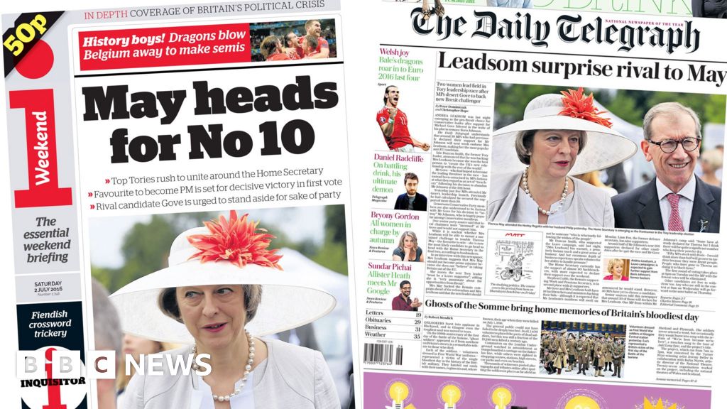 Newspaper review: 'Maymentum' in Tory race and 'Welsh dragons roar ...