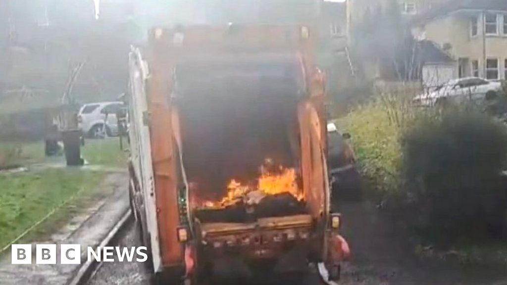 Bath: Warning issued after battery starts bin lorry fire