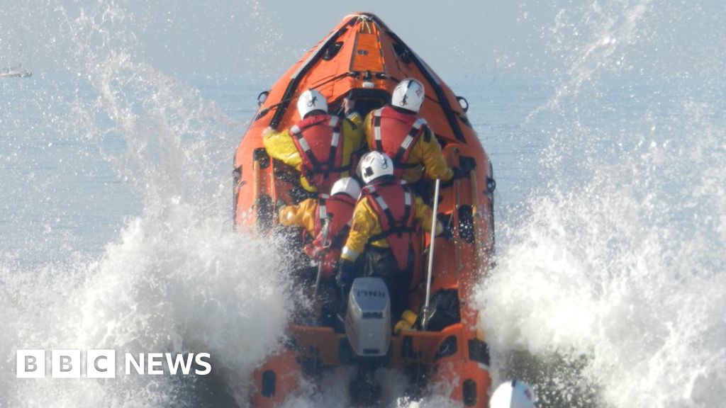 Port Talbot and Conwy RNLI crews mark 50th birthday - BBC News