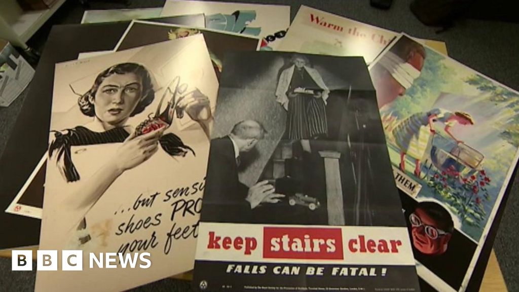 What Rospa posters say about the changing face of Britain - BBC News
