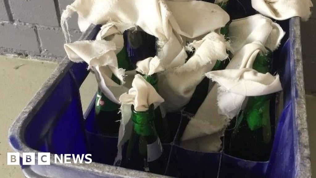 West Belfast: 16 petrol bombs are seized by police after attack of ...