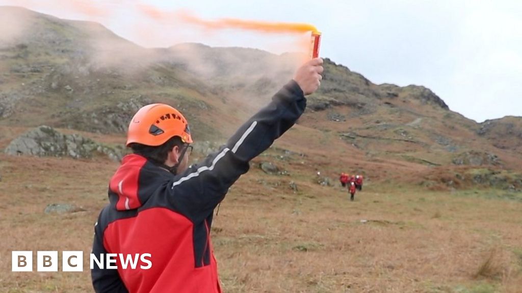 Coniston Mountain Rescue Team marks 76 years of saving lives - BBC News