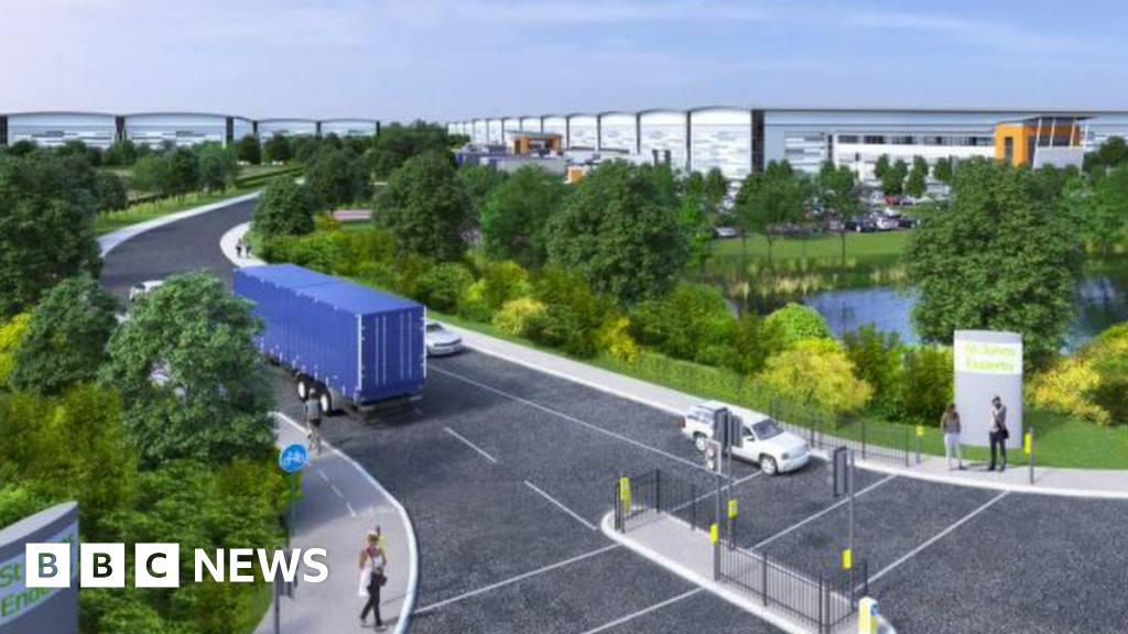 Enderby: Plans for logistics hub relodged despite concerns - BBC News