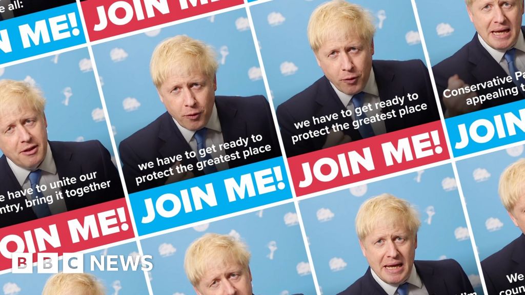 Flurry of Boris Johnson adverts tested on Facebook - BBC News