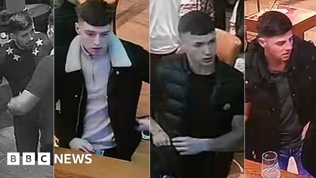 Leeds Arc bar brawl: CCTV images of suspects released - BBC News