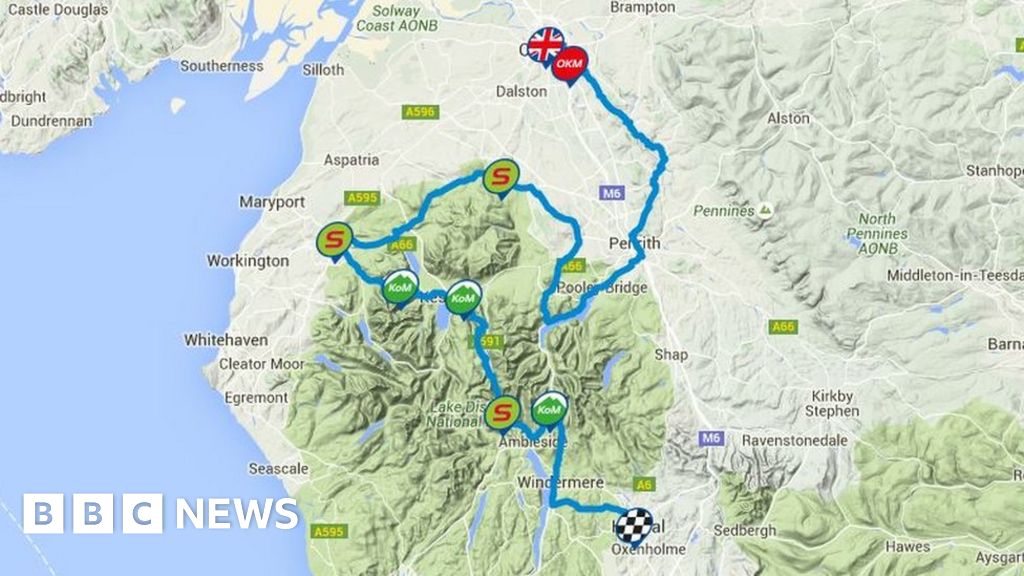 Cycle tour takes in Cumbria's flood-hit areas - BBC News