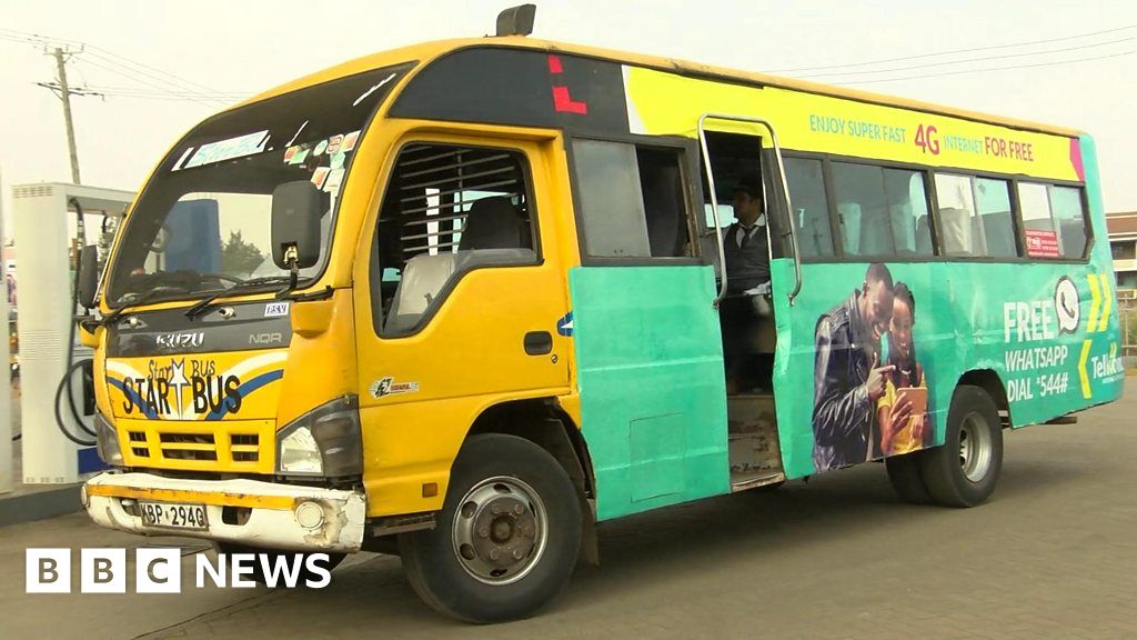 Kenya's colourful bus journeys - BBC News