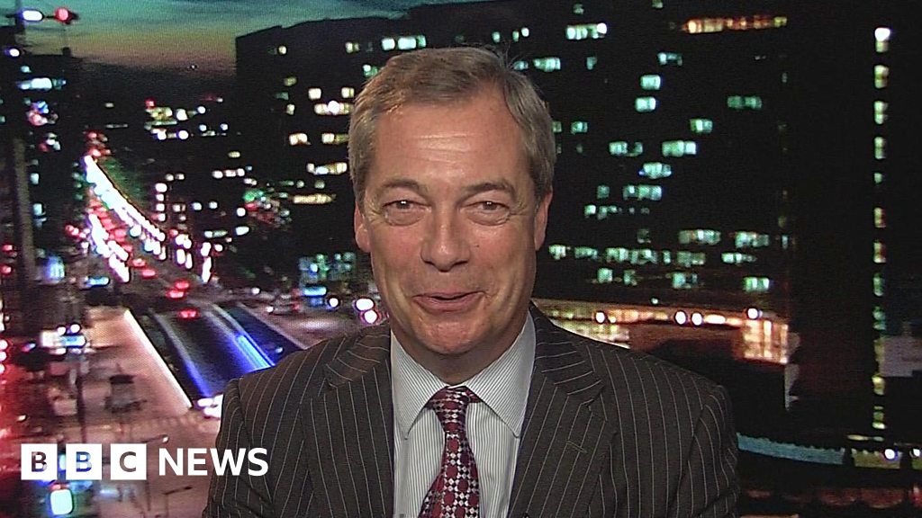 Farage: 'Trump and I most vilified in West' - BBC News