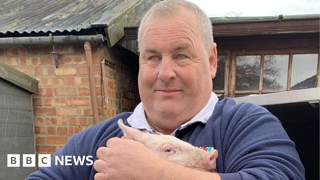 Mike Duxbury: The blind farmer who uses his hands as his eyes - BBC News
